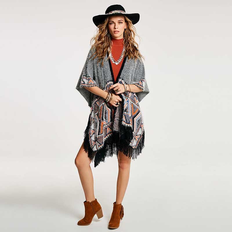 Autumn Patchwork Cape – Caravan Maya