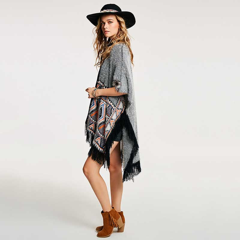Autumn Patchwork Cape – Caravan Maya