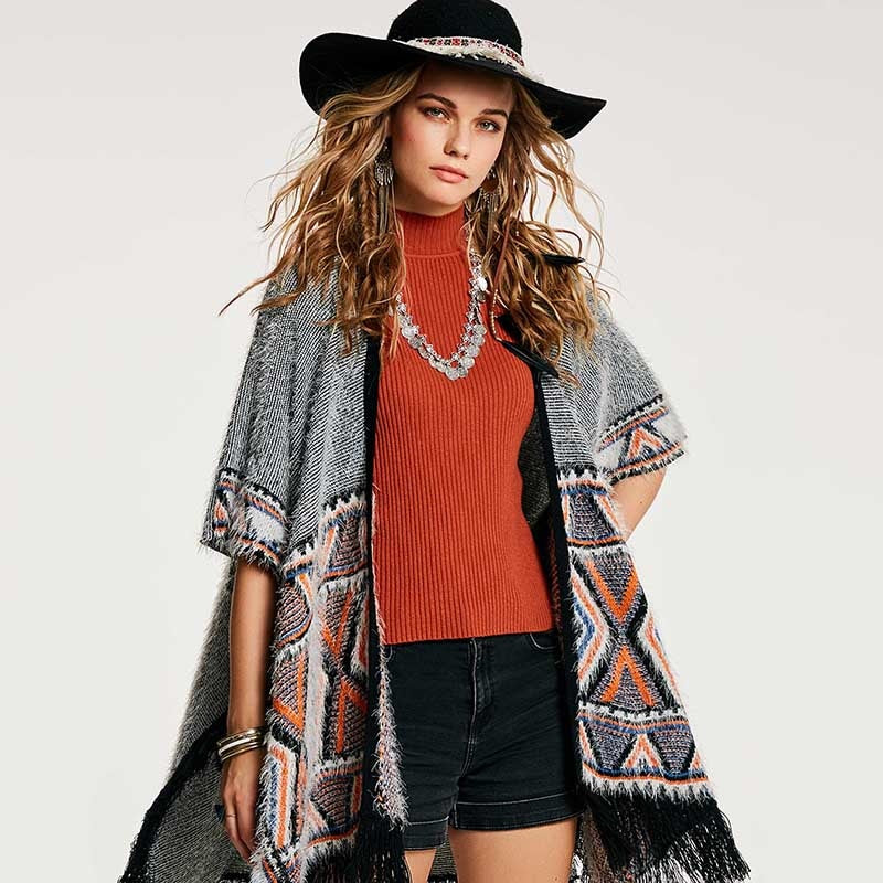 Autumn Patchwork Cape – Caravan Maya